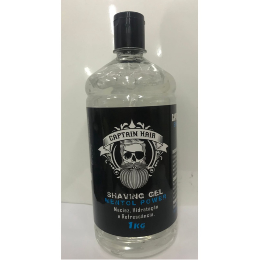 Shaving Gel Mentol Power 1kg- Captain Hair | Shopee Brasil