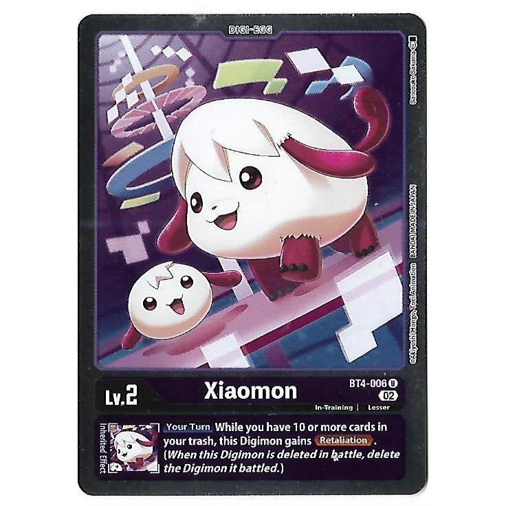 Digimon CCG Xiaomon Holofoil - Rare BT4 | Shopee Brasil