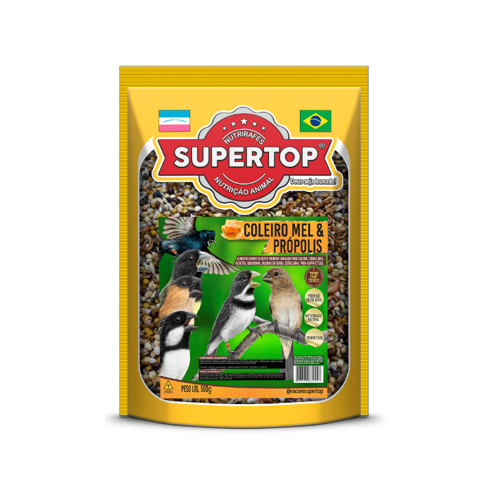 SUPERTOP COLEIRO MEL E PROPOLIS 500g | Shopee Brasil