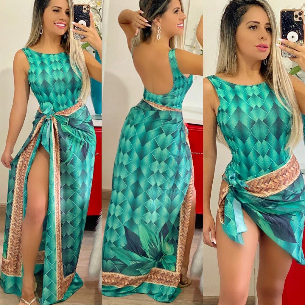 Maiô Feminino Com Saída De Praia Com Bojo Pareô Roupa De Banho Barato P