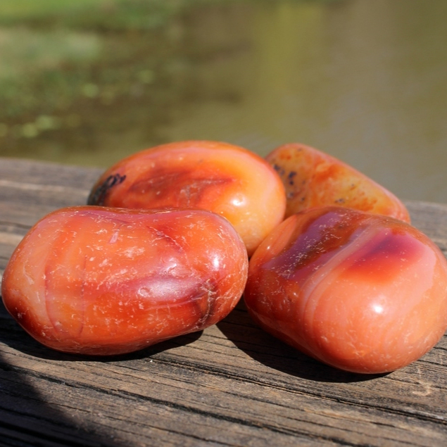 Pedra Àgata Cornalina Rolada - Pedra Grande de excelente qualidade ...