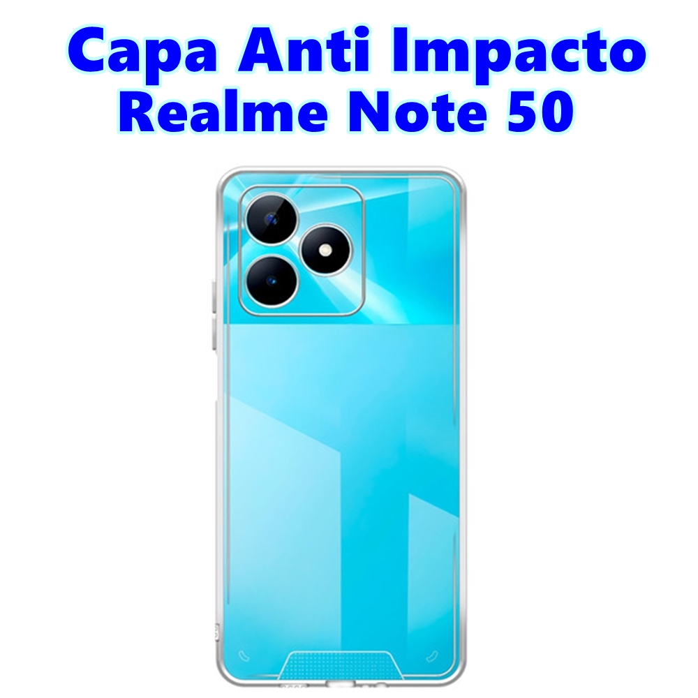 Capa Transparente Realme Note 50 Anti Impacto Capinha De Silicone Para ...