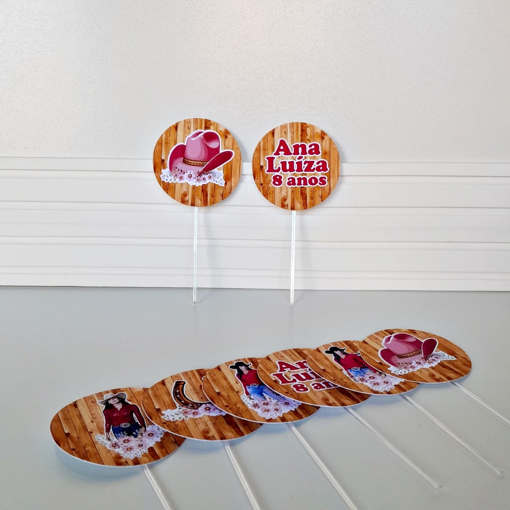 topper de docinho personalizado ana castela | Shopee Brasil