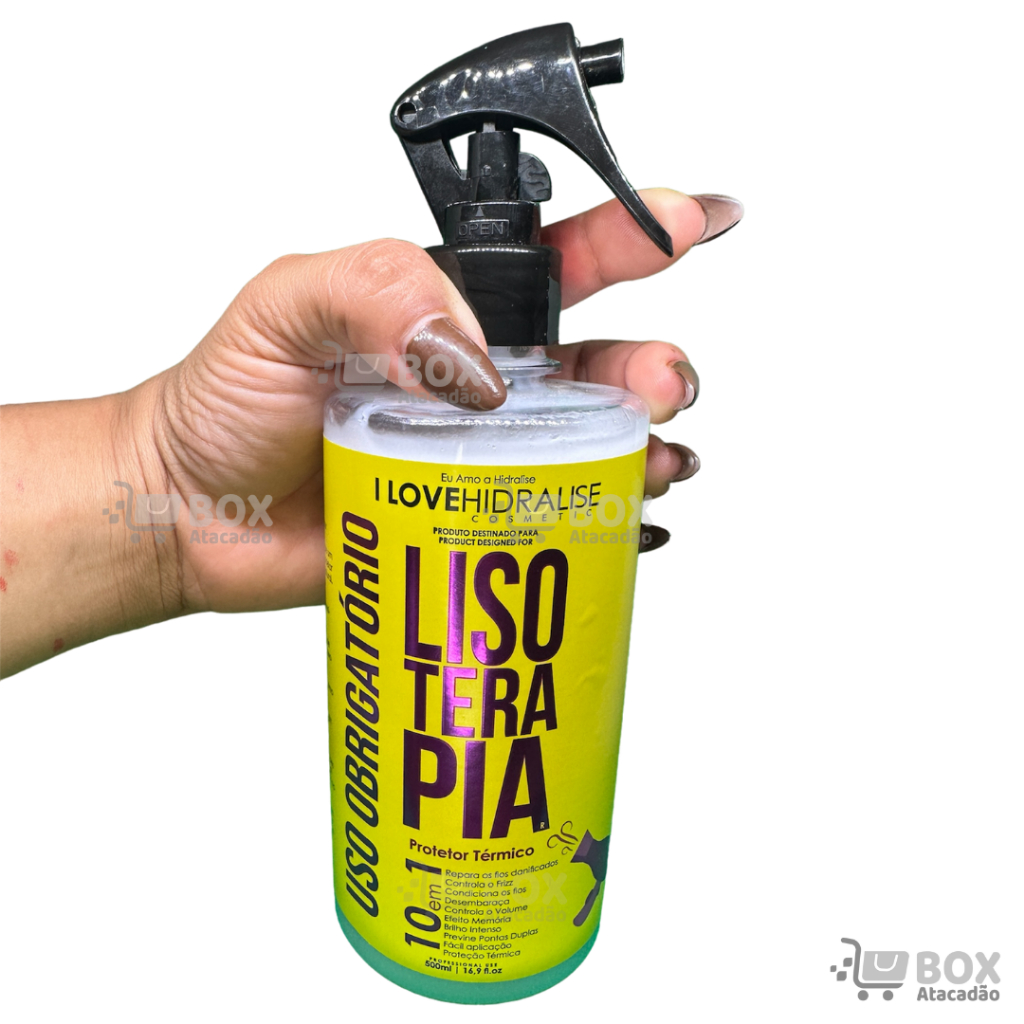 Protetor Térmico Capilar Finalizador 10 em 1 Lisoterapia 500mL | Shopee Brasil