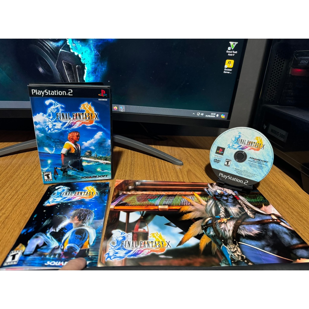 Final Fantasy X com Manual/Pôster para PS2 | Shopee Brasil