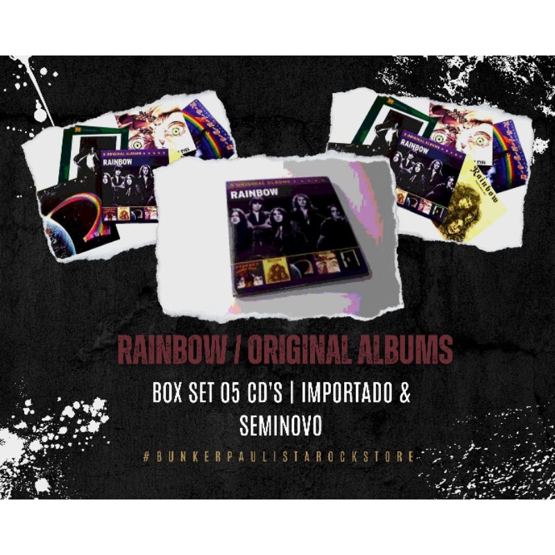 Rainbow 5 Original Albums , Box Set (05 Cd's) | Shopee Brasil