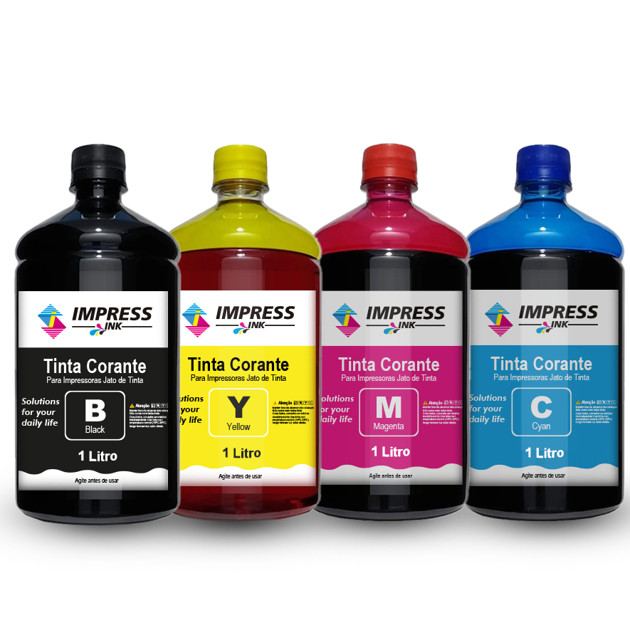 Kit Tinta Canon 4 Litros paraImpressora Multifuncional - Maxify GX7010 ...