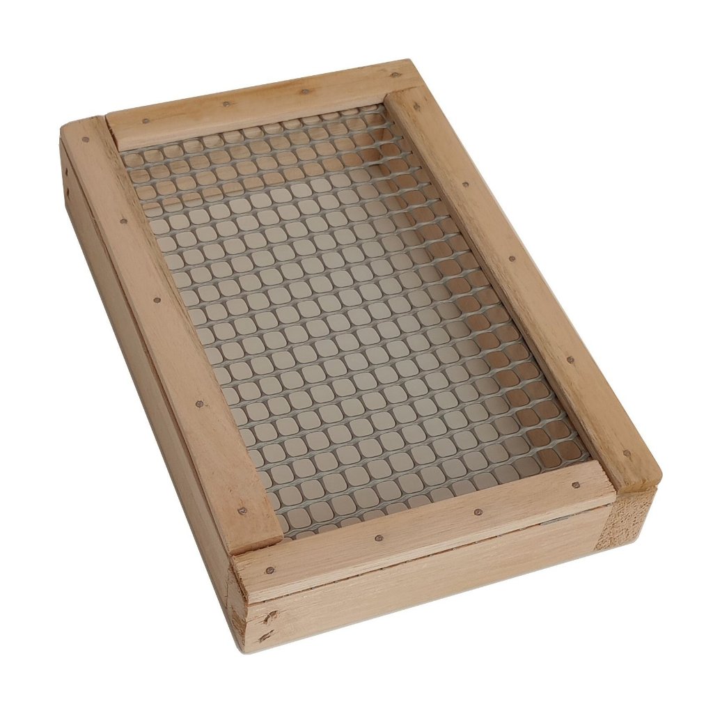 Peneira Sementes Grãos Pet Jardinagem Retangular Madeira Eucalipto ...