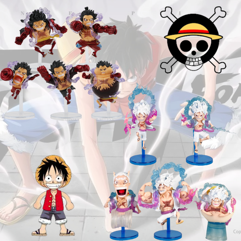 One Piece Figuras de Ação Luffy Bonecos de Ação Decoração Anime ...