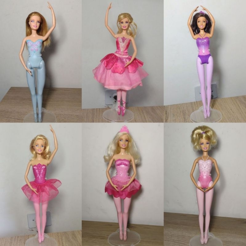 Lote 6 Bonecas Barbie Bailarinas Mattel Originais - Ler Descrição ...