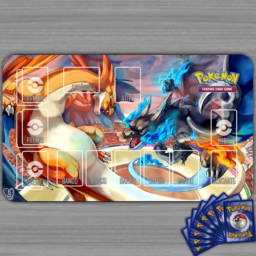 PLAYMAT POKÉMON TCG - CHARIZARD BATTLE | Shopee Brasil