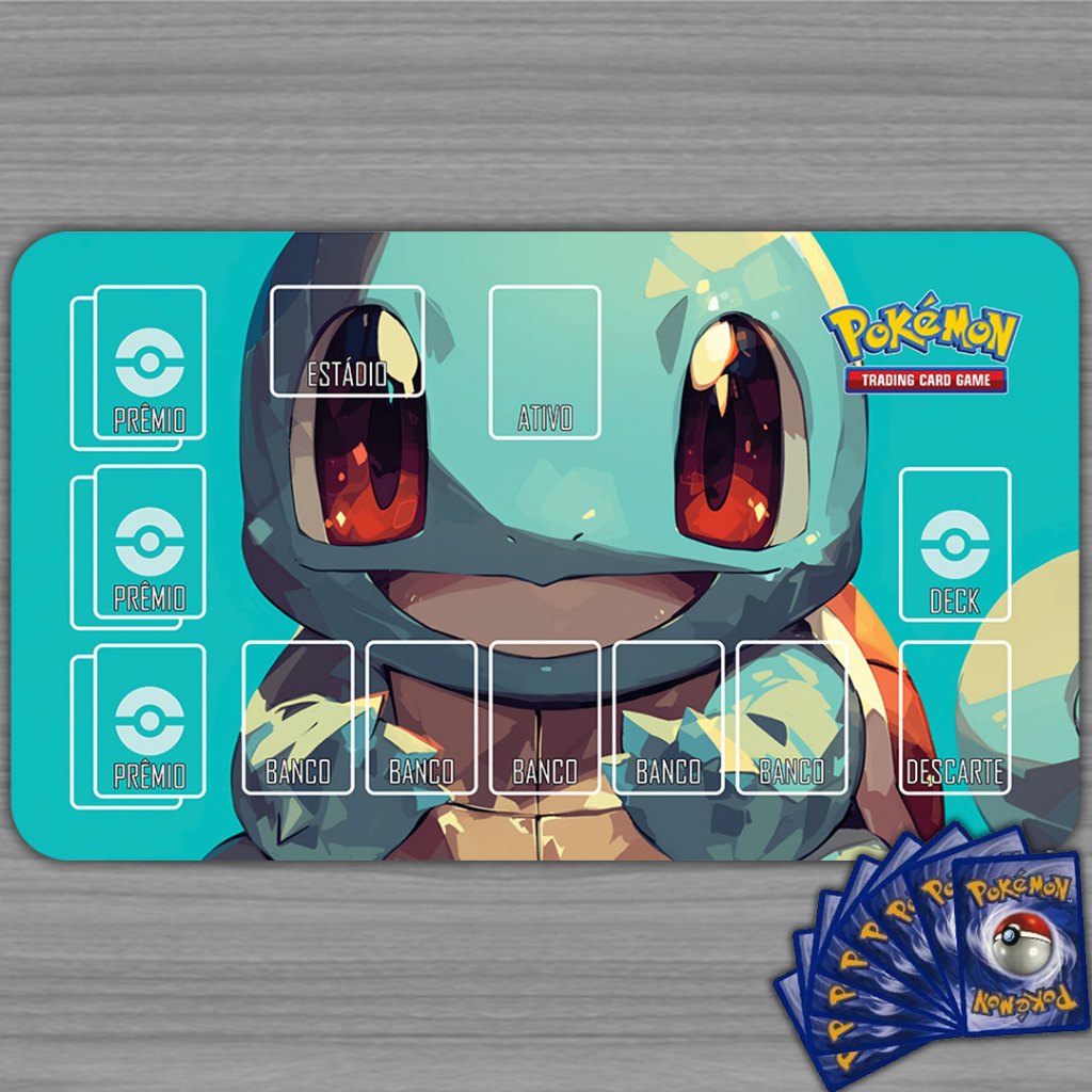 PLAYMAT POKÉMON TCG - SQUIRTLE EYES | Shopee Brasil