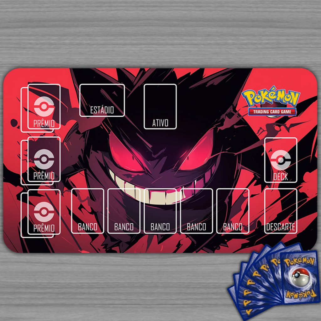 PLAYMAT POKÉMON TCG - GENGAR STYLE - Faz a Boa!