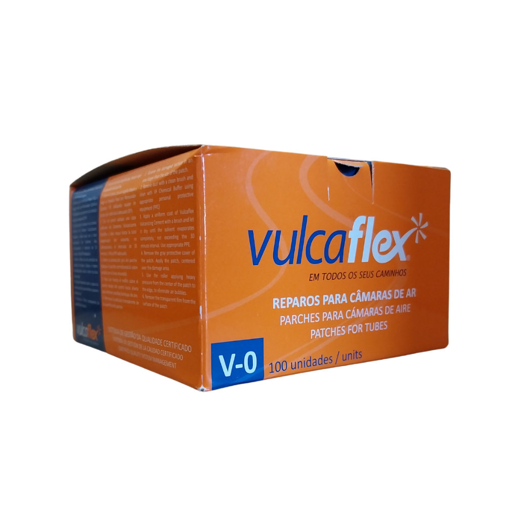 Remendo reparo Black - a frio - V00 Vulcaflex Caixa Com 100 uni. | Shopee Brasil