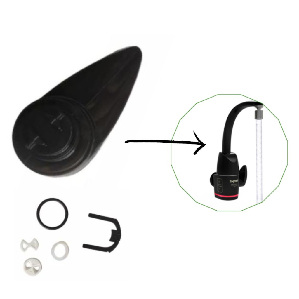 Conjunto Kit Reparo Manipulo Torneira Prima Preta Touch Zagonel ...