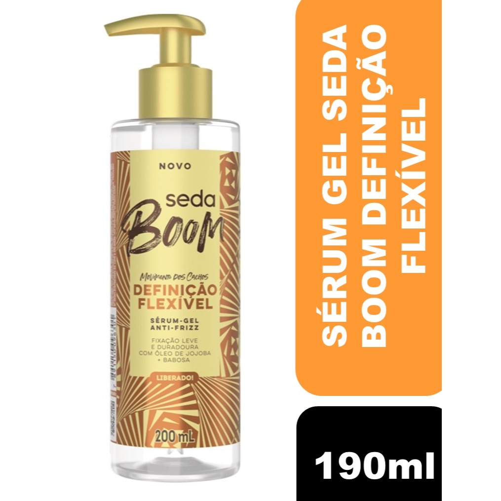 Sérum Gel Capilar Antifrizz Seda Boom Definição Flexível 190ml | Shopee ...