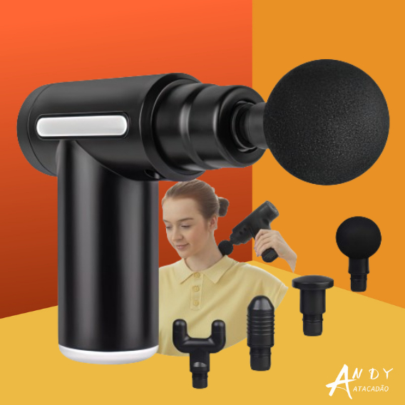 Pistola Massageadora Muscular Corporal Profissional Potente Corporal De Fisioterapia | Shopee Brasil