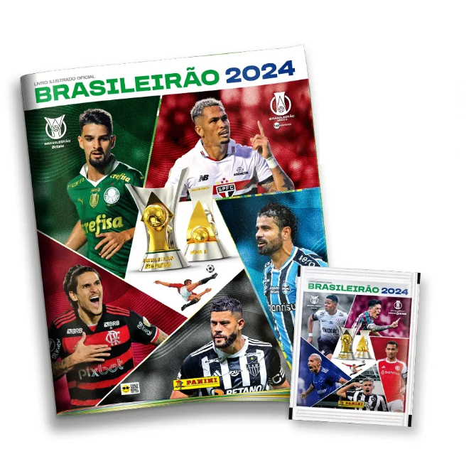 Album De Figurinha Capa Mole Brasileirão 2024, Panini + 5 Envelopes | Shopee Brasil