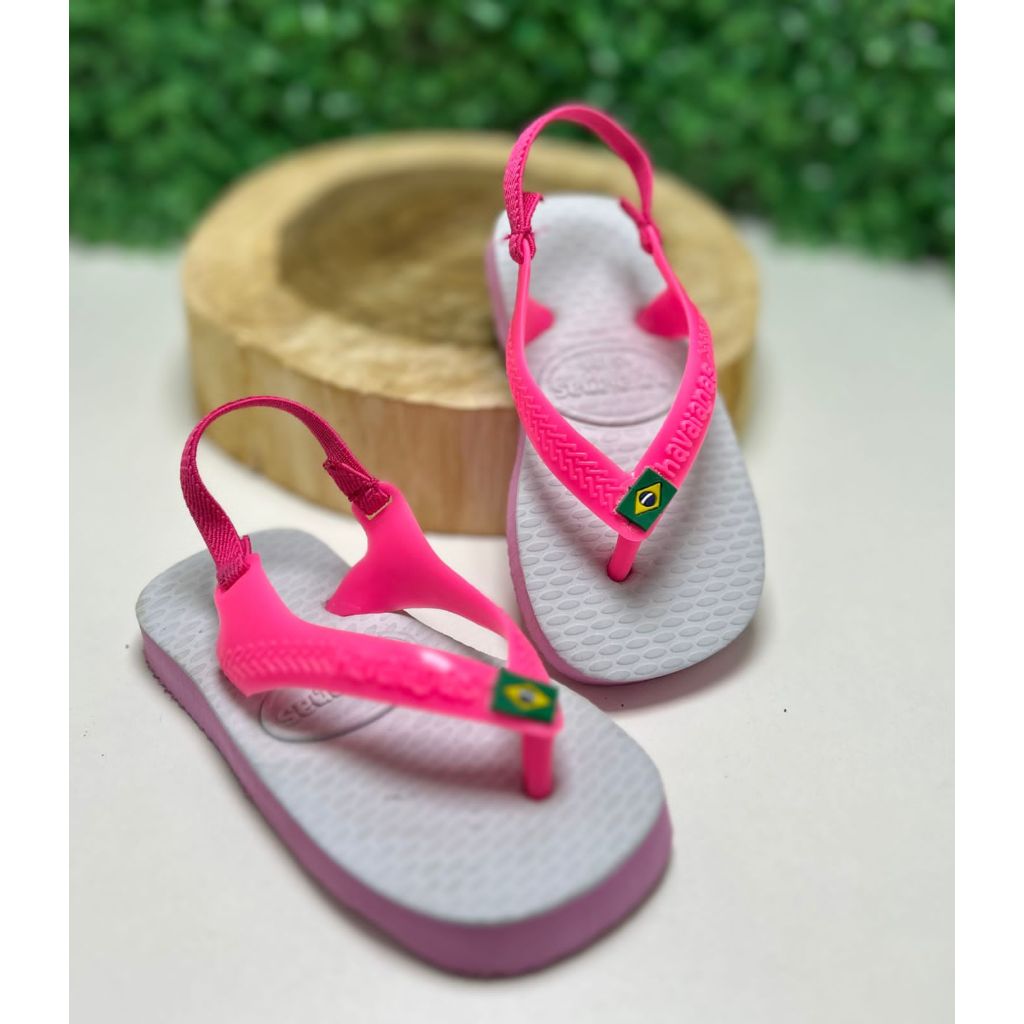 Chinelo havaina bebe infantil com elastico | Shopee Brasil