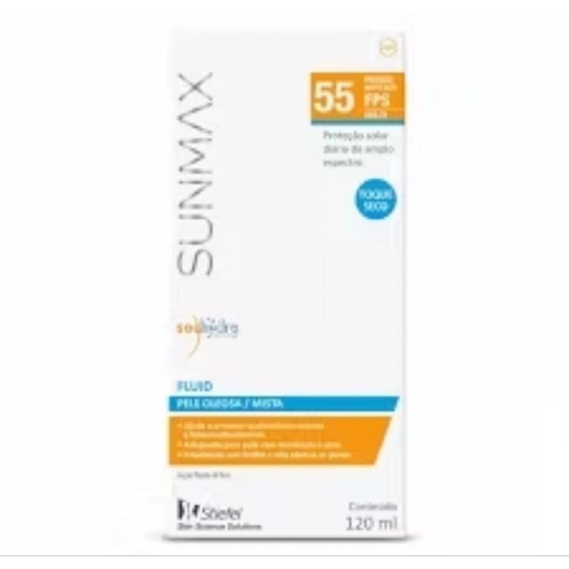 Protetor Solar Sunmax Fluid FPS 55 120 ml | Shopee Brasil