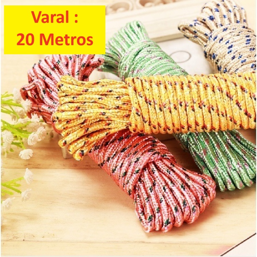 Oferta Corda varal 20,15 ou 10 metros super resistente para amarração ...