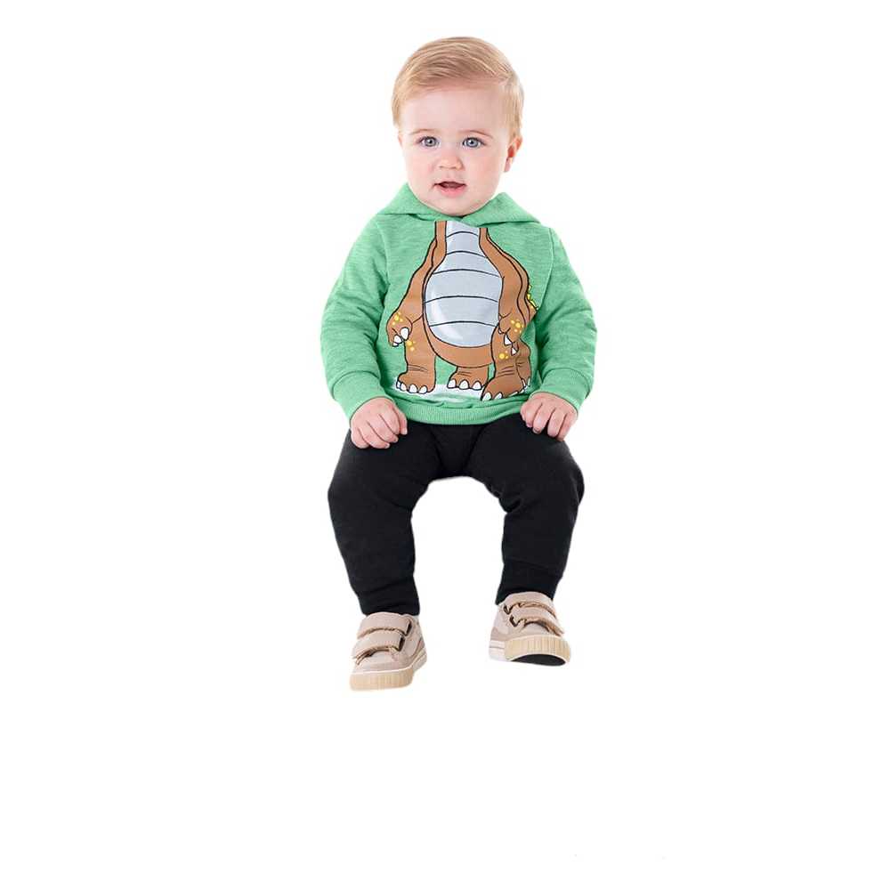 CONJUNTO INFANTIL BEBÊ MENINO MOLETOM FLANELADO PMG | Shopee Brasil