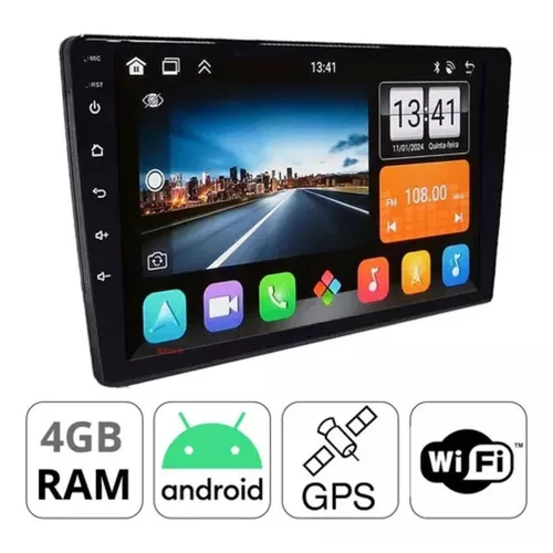 Central Multimidia 9 Pol Android Gps Wifi 4gb Ram Quad-core | Shopee Brasil