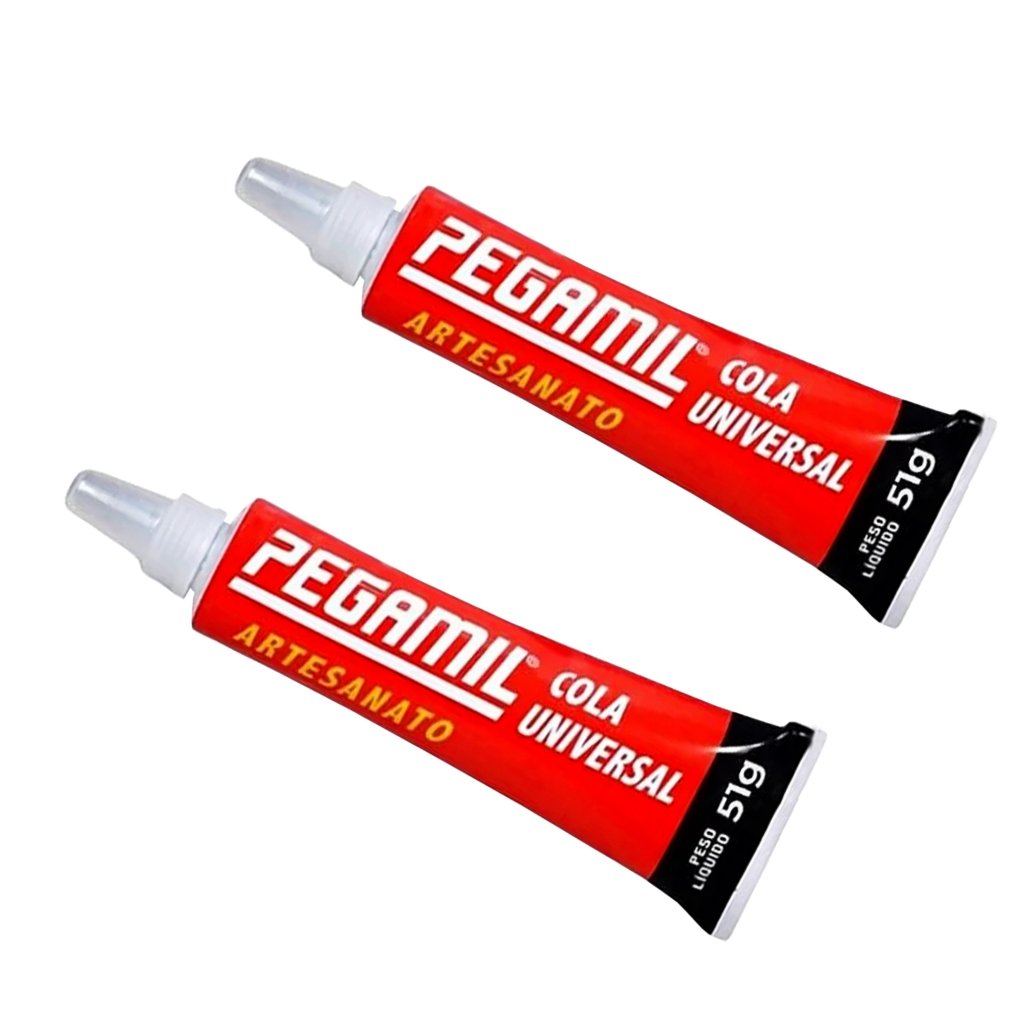 2 Cola Universal Pegamil Artesanato - 51g - Secagem Rápida Colas ...