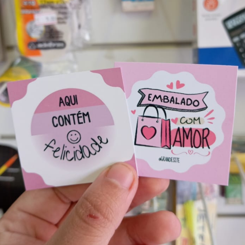 60 TAGS QUADRADA PERSONALIZADA PARA LOJAS, ANIVERSÁRIO ETIQUETAS COM A ...