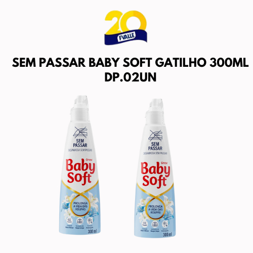 2 SEM PASSAR BABY SOFT GATILHO 300ML | Shopee Brasil