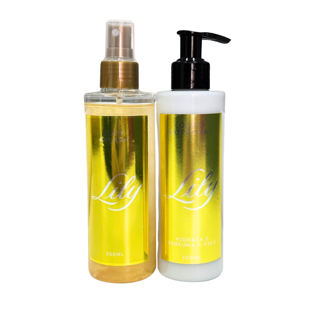 Kit Creme + Body Splash Feminino com Brilho Lili - 200ml cada | Shopee ...