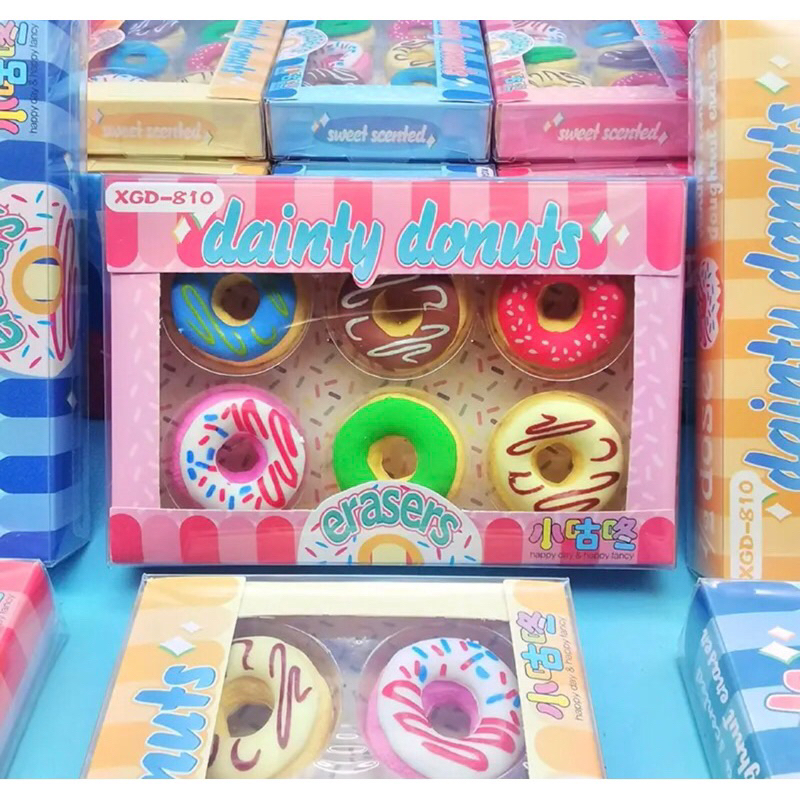 Borrachas Dainty Donuts Kit com 6 Docinhos | Shopee Brasil