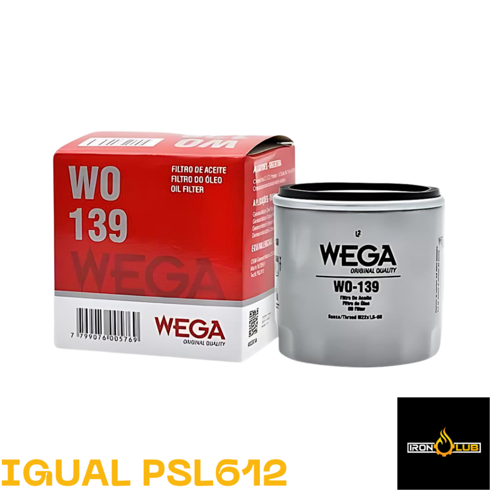 1 FILTRO DE ÓLEO WO139 ONIX CRUZE TRACKER TURBO (PSL612) | Shopee Brasil