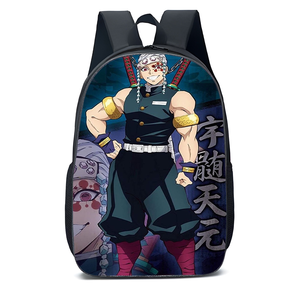 Mochila Escolar Infanto Juvenil Demon Slayer Uzui Hashira Novidade ...