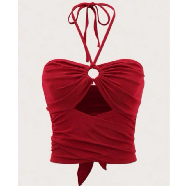 blusa cropped camisa y2k anos 2000 aesthetic coquette vermelho | Shopee ...