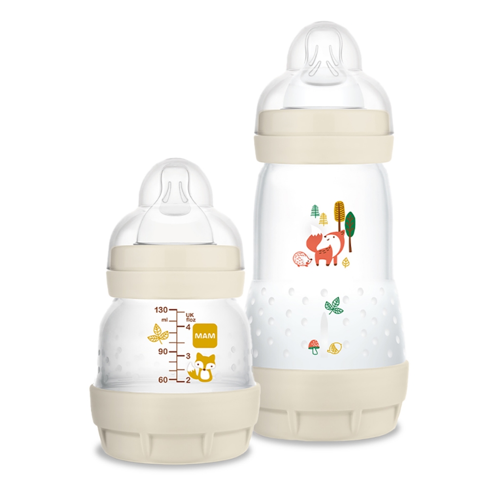 Kit 2 Mamadeiras Mam Easy Start Anticólica 130ml e 260ml Cores Diversas | Shopee Brasil