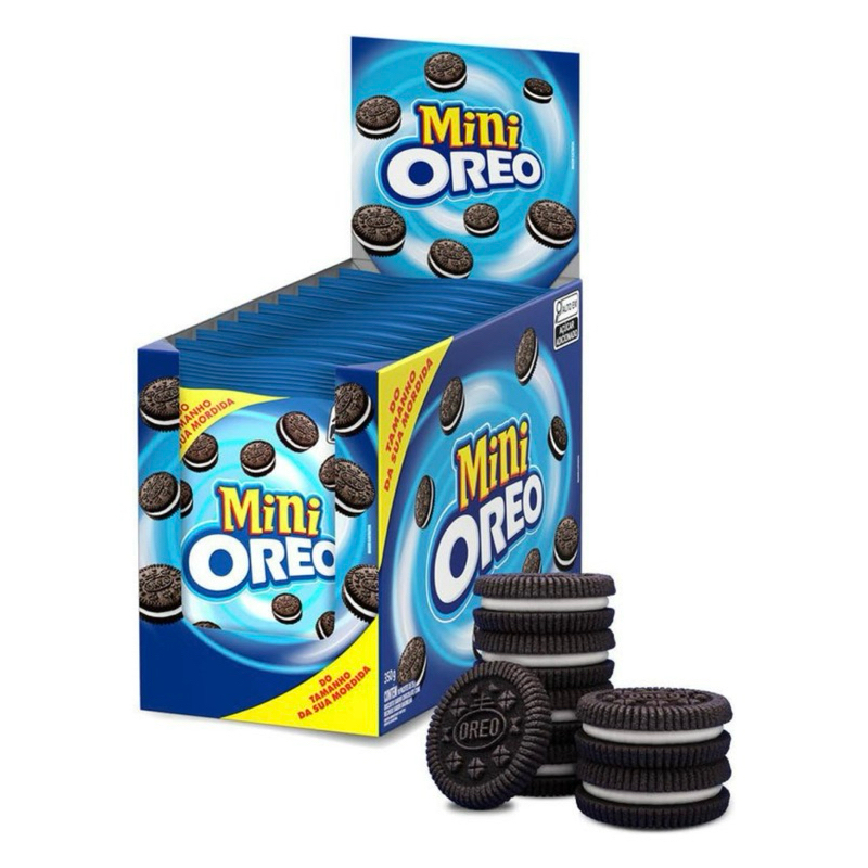 Biscoito Mini Oreo Pack com 10 Unidades 35g Cada | Shopee Brasil