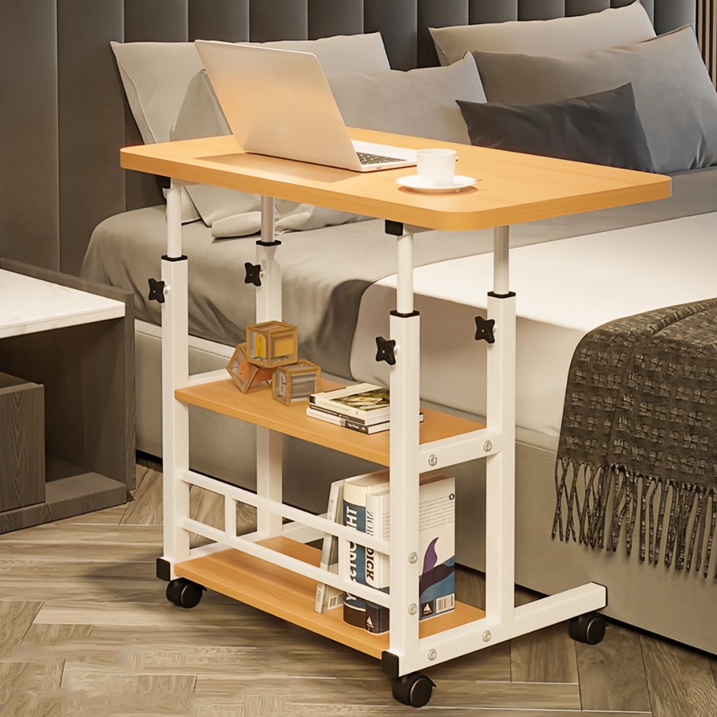 Mesa ajustável dobrável, mesa de cabeceira multifunctional, mesa de ...