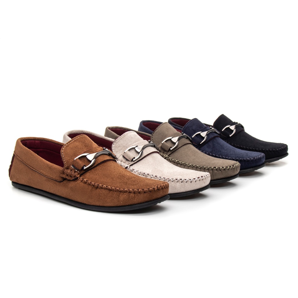Kit 2 Sapato Mocassim Casual Masculino Slip on Fivela Social Derby ...