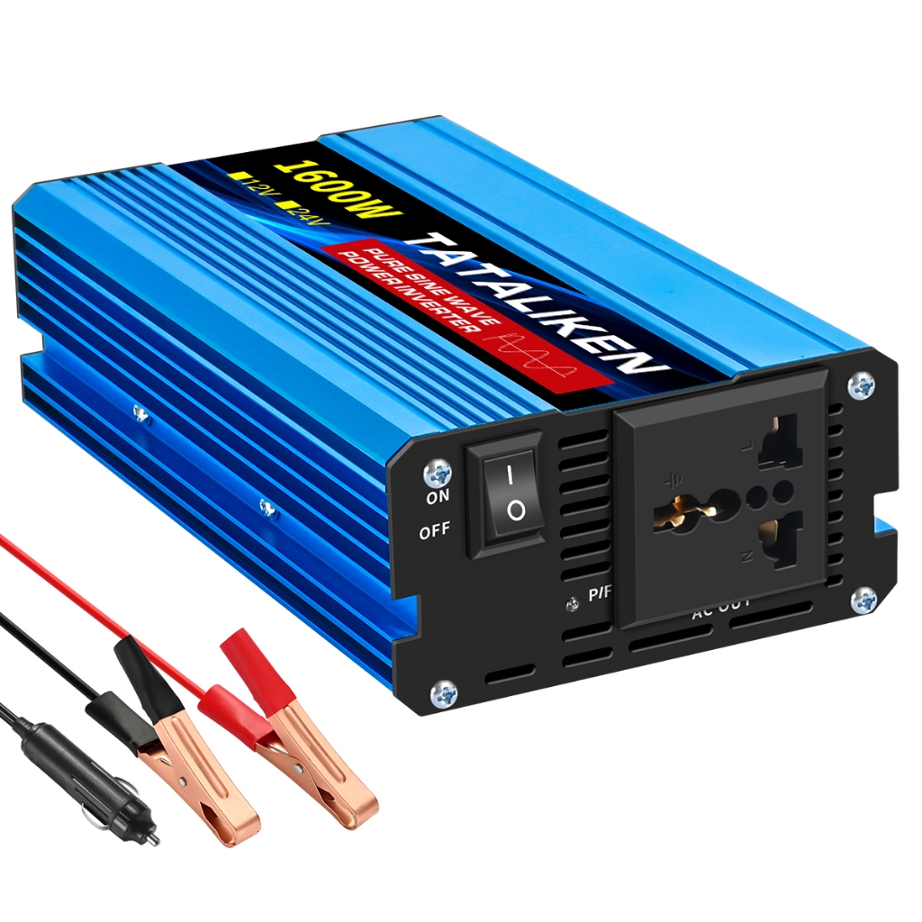 Inversor De Onda Senoidal Pura 1600W DC 12V/24V Para AC 220V Automotivo Conversor De Potência ...