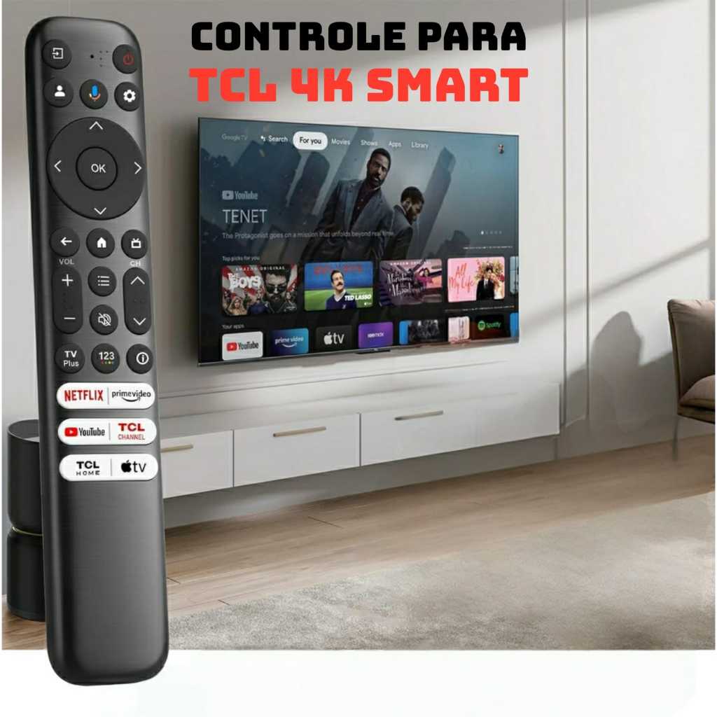 TCL Controle remoto tv TCL 4k Smart | Shopee Brasil