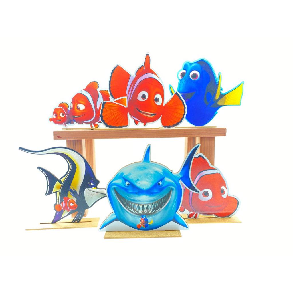 Display de Mesa Kit 6 Peças Para Festa Procurando Nemo MDF | Shopee Brasil
