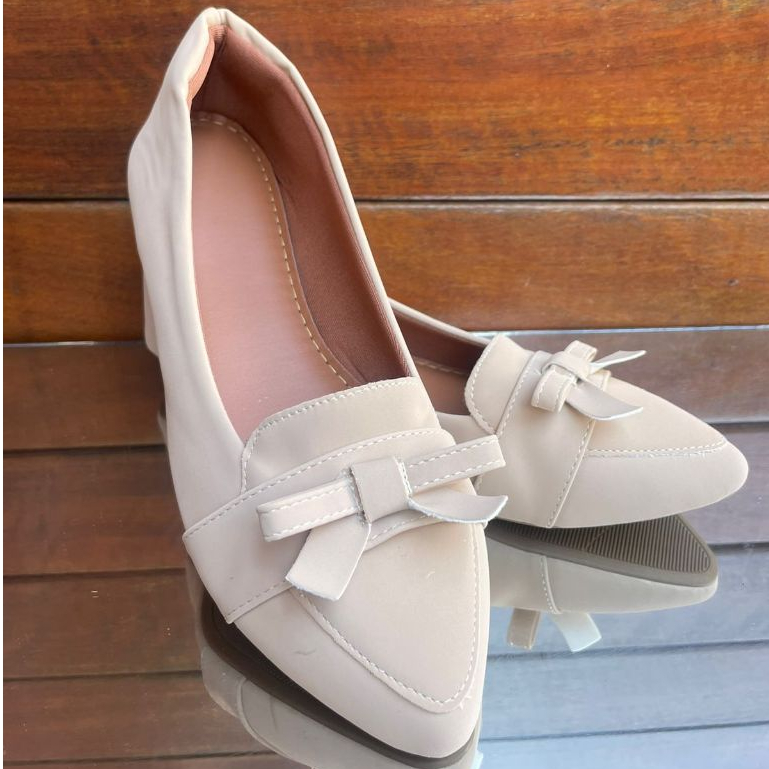 Mocassim nude Flat Moda Feminina Leveza e Conforto Delicado Tendência ...