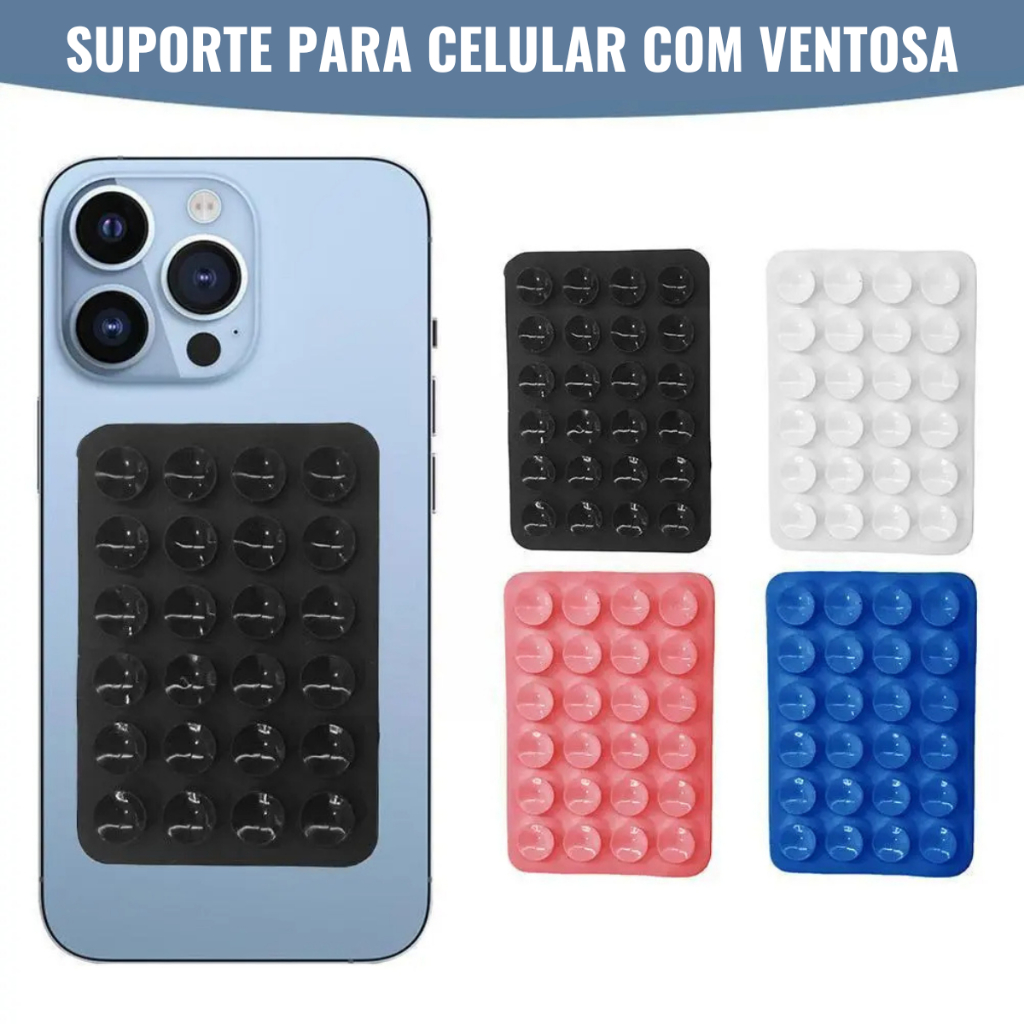 Ventosa Suporte De Celular Capinha Universal Silicone Autoadesiva ...