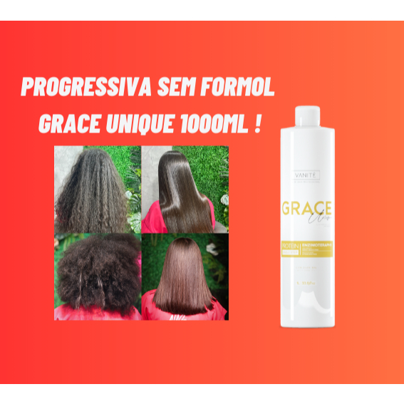 Progressiva sem formol Grace Unique 1000ml | Shopee Brasil