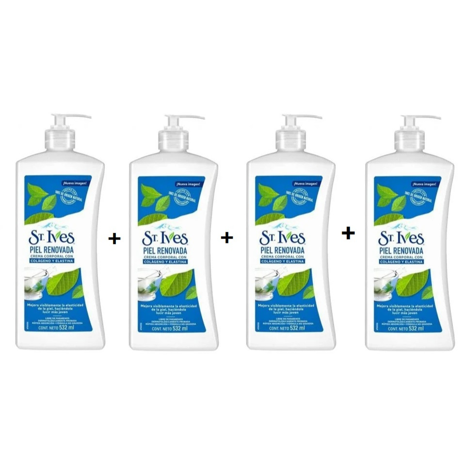 kit 4 St. Ives Colágeno e Elastina – Creme Corporal Hidratante 532ml ...