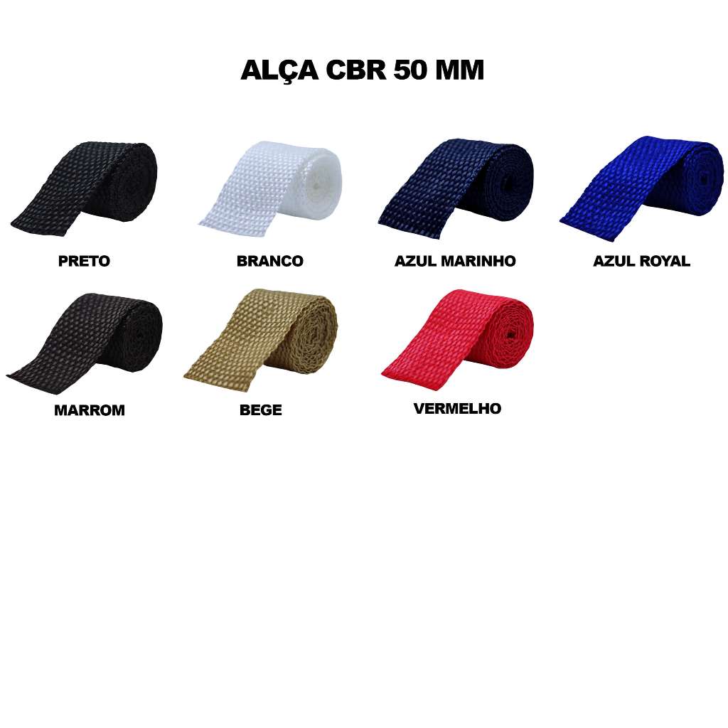 Alça 50 Mm Cbr Fita Cadarço Polipropileno Com 10 metros | Shopee Brasil