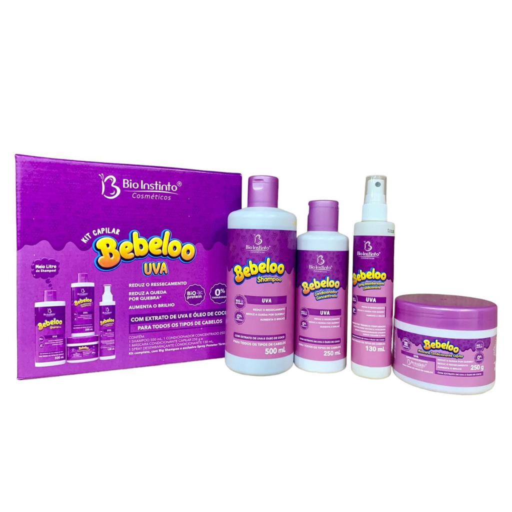 Kit Capilar completo babalu UVA ( Shampoo + Condicionador + Máscara ...