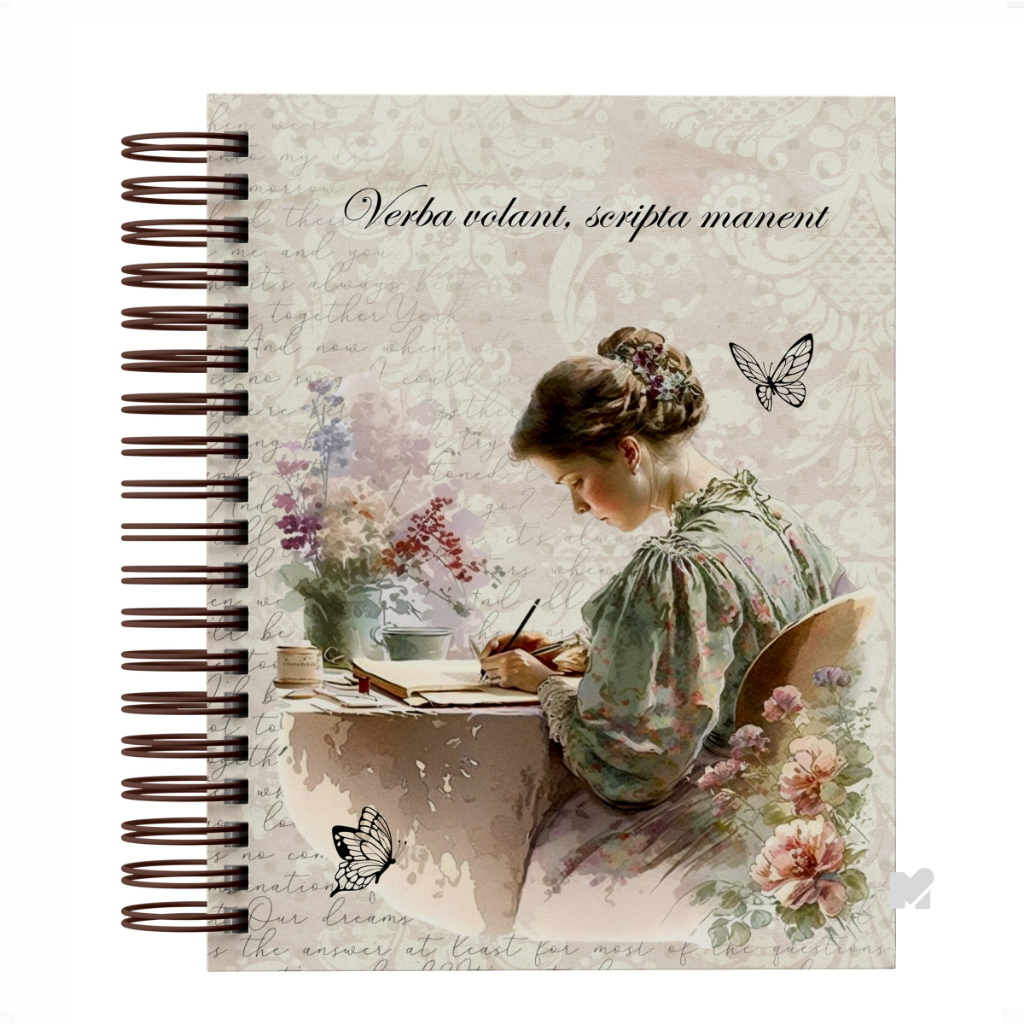 Diario vintage, Caderno Vintage com folhas decoradas como papel de ...