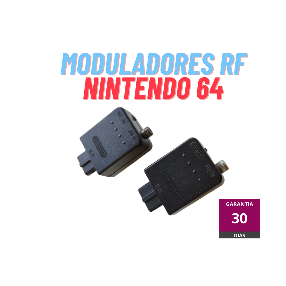 Moduladores RF AV Adaptador Rf Nintendo 64 original | Shopee Brasil